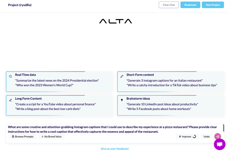 Alta - Generate content with AI | AppSumo