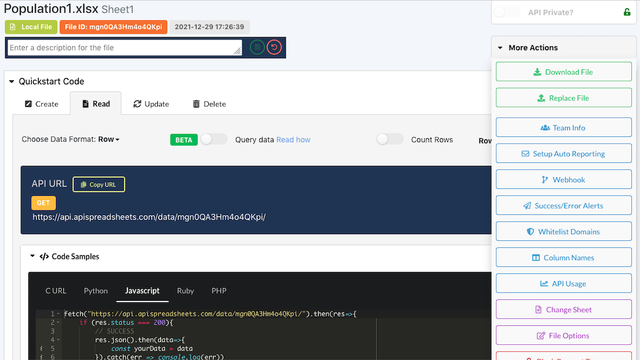 API Spreadsheets - Create spreadsheet importers | AppSumo
