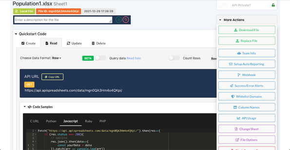 API Spreadsheets - Create spreadsheet importers | AppSumo