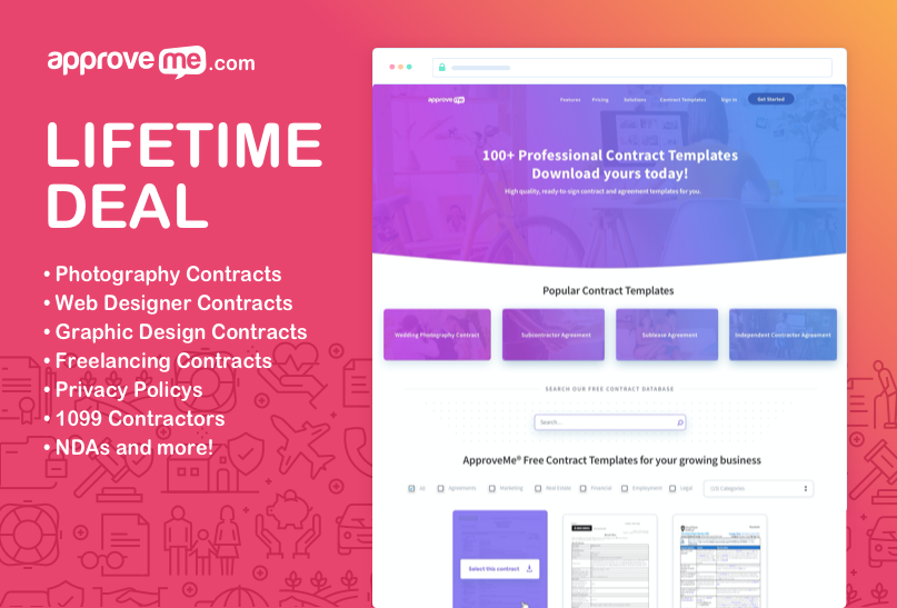 ApproveMe’s Ultimate Contract Template Library | AppSumo