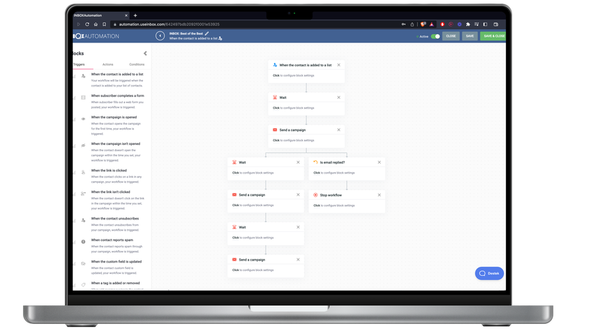 INBOX - Automate email campaigns across brands | AppSumo