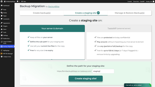 BackupBliss - Backup your WordPress site in seconds | AppSumo