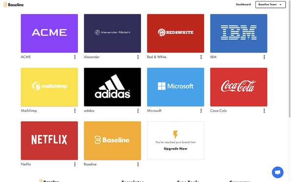 Baseline - Create brand guides and design assets | AppSumo