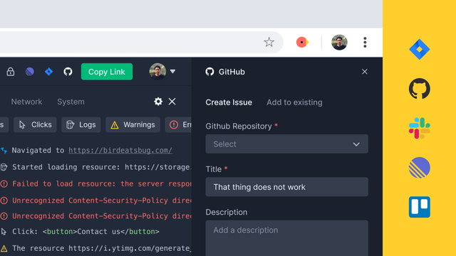 Bird Eats Bug Debug Faster With Bug Reports Appsumo