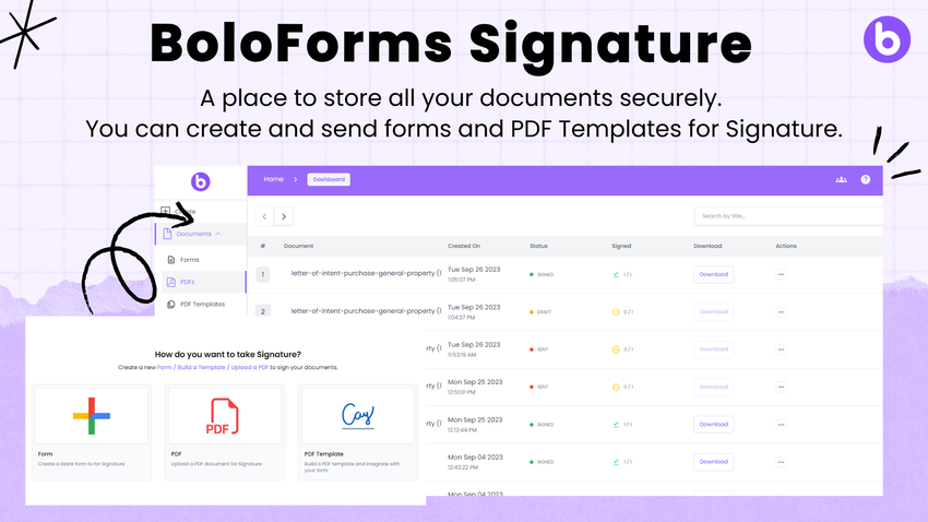 BoloForms Signature - Send, sign, and store docs | AppSumo