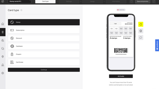 Boomerangme - Generate digital loyalty stamp cards | AppSumo