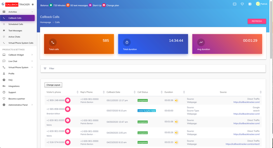 Callback Tracker Annual - Contact site visitors | AppSumo