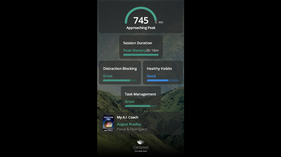 Centered - Finish work faster with AI coaching | AppSumo