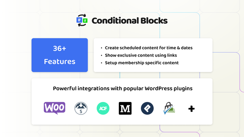 Conditional Blocks Pro - Personalize WordPress content | AppSumo