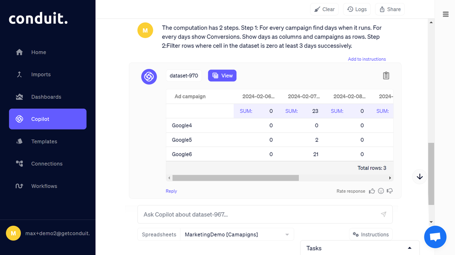 Conduit AI Analyst - Analyze business data with AI | AppSumo