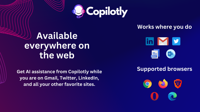 Copilotly - Access 50+ writing tools on any site | AppSumo