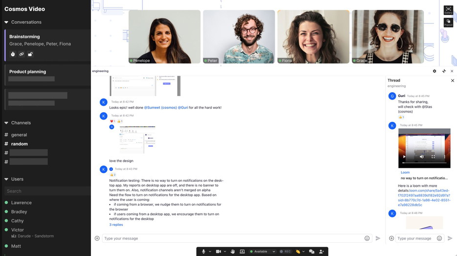 Cosmos Video - Work together in a virtual office | AppSumo