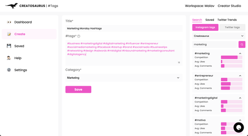 Creatosaurus - All-in-one social media tool | AppSumo