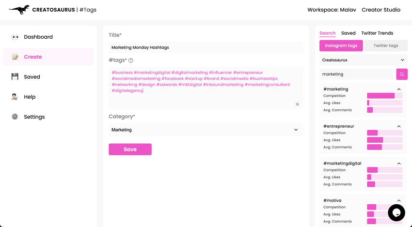 Creatosaurus - All-in-one social media tool | AppSumo