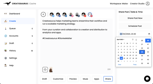 Creatosaurus - All-in-one social media tool | AppSumo