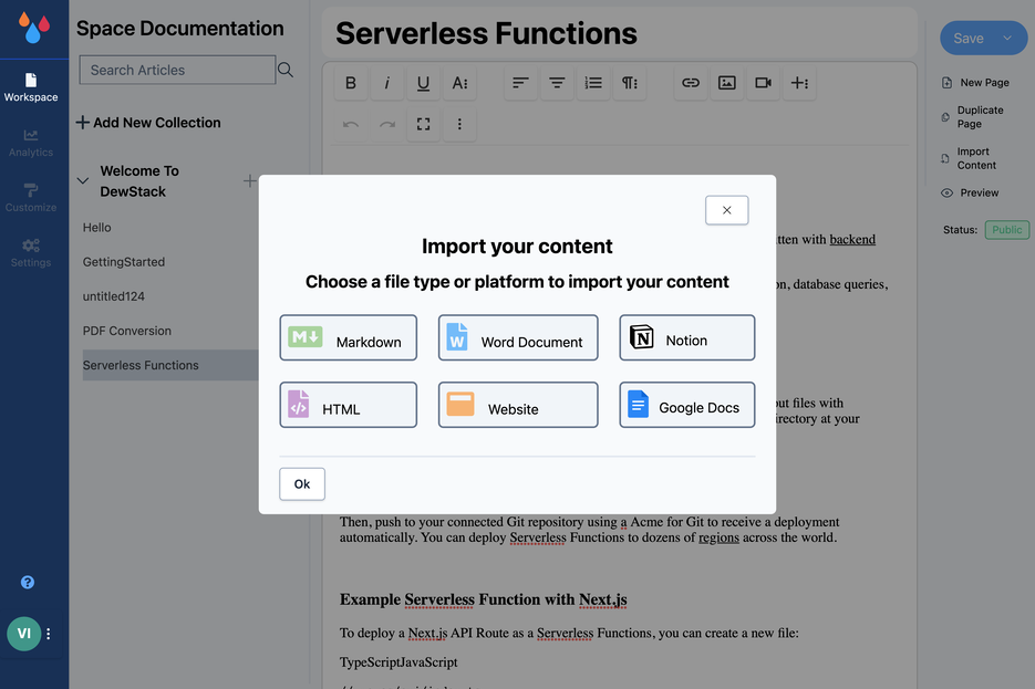 Dewstack - Build no-code documentation for users | AppSumo