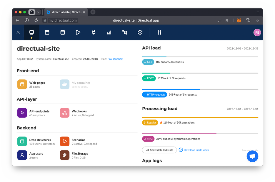 Directual - Build better apps with or without code | AppSumo