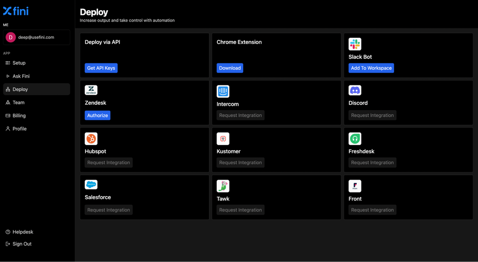 Fini AI - Automate customer support with AI | AppSumo