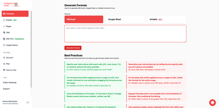 Formula.dog - Generate formulas with AI | AppSumo