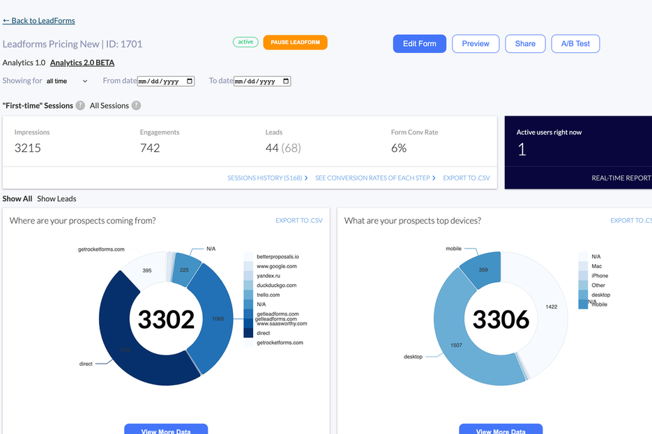 Getleadforms Build No Code Multi Step Forms Appsumo