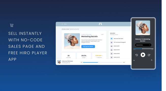 Hiro.fm - Profit faster with premium podcasts | AppSumo