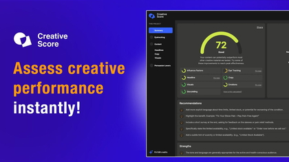 Creative Score - Optimize your marketing creatives | AppSumo