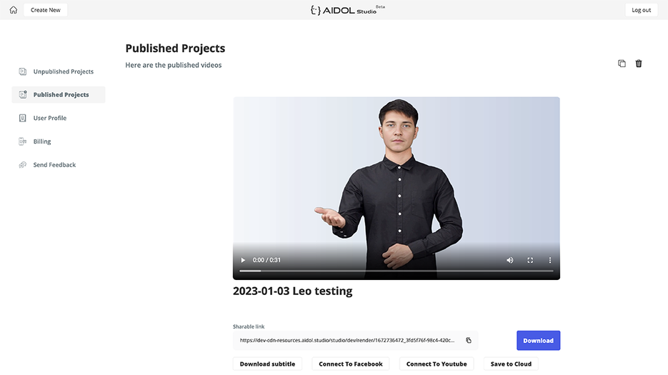 AIDOL Studio - Produce videos with digital actors | AppSumo