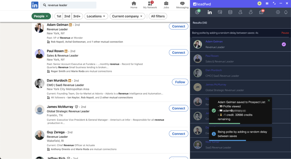 Leadfwd - Plus Exclusive - LinkedIn prospecting and outreach | AppSumo