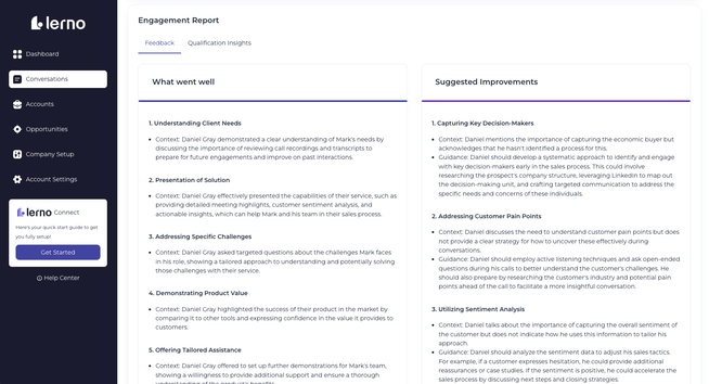 Lerno - Record sales call to get AI insights | AppSumo