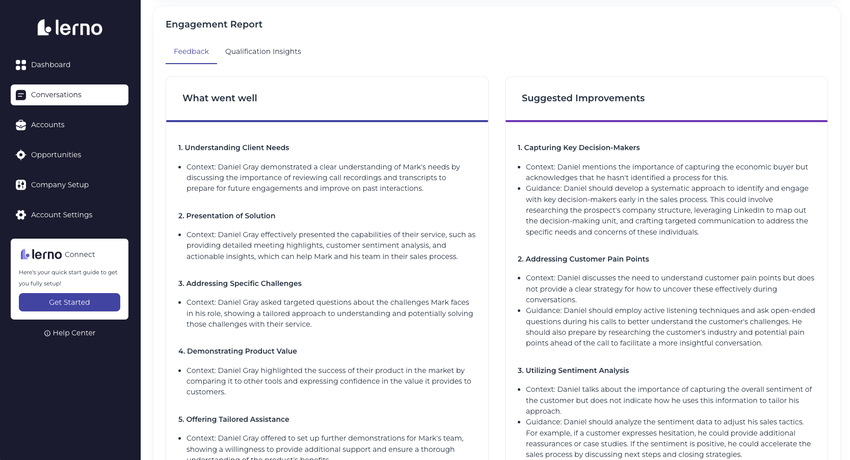Lerno - Record sales call to get AI insights | AppSumo