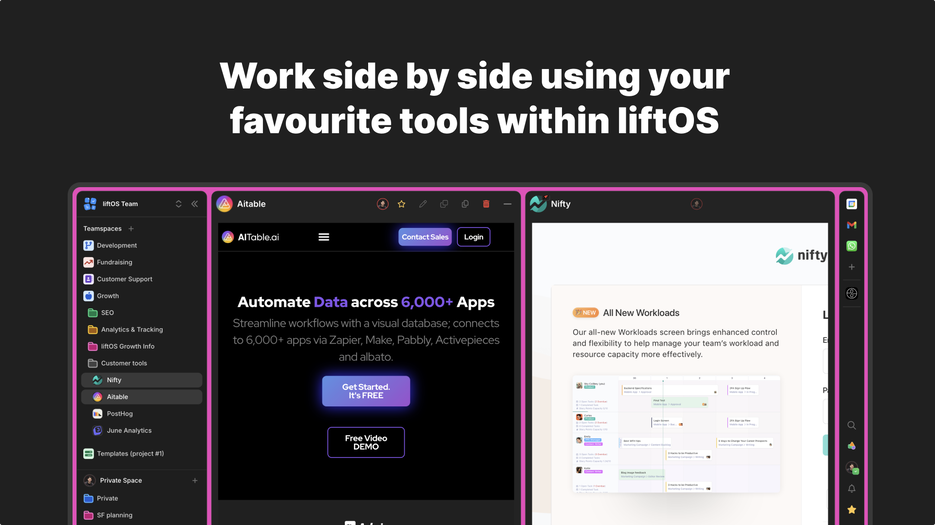 liftOS - Bring all your tools together | AppSumo