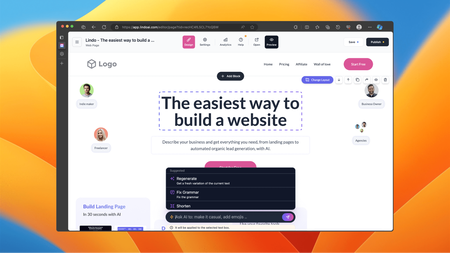 Lindo Ai - The AI site builder you can white-label | AppSumo