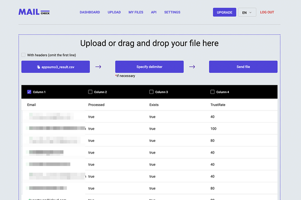 Mailcheck - Bulk validate your email subscribers | AppSumo