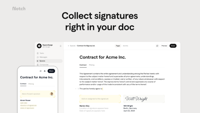 Notch - Draft, sign, & manage documents | AppSumo