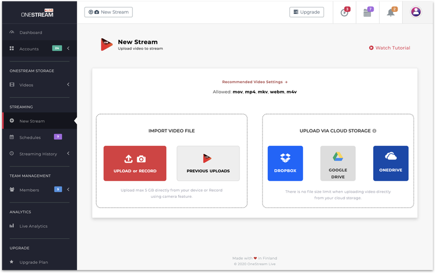 OneStream Live - Livestream prerecorded videos | AppSumo