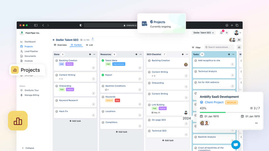 OneSuite - Manage projects, clients, and invoices | AppSumo