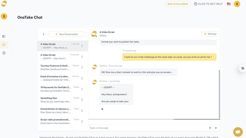 OneTake AI - Create a polished video in one take | AppSumo