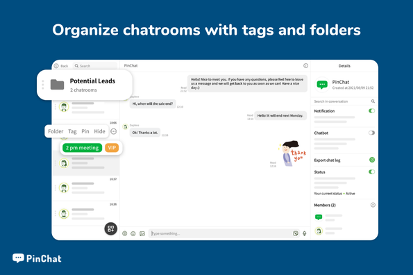 PinChat - Plus exclusive - Chat with customers via link or QR code ...