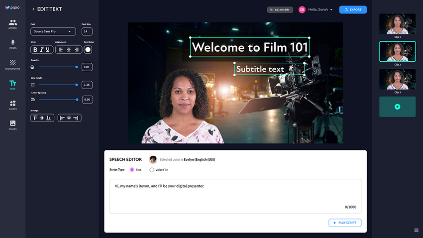 Pipio - Make personalized videos with AI avatars | AppSumo