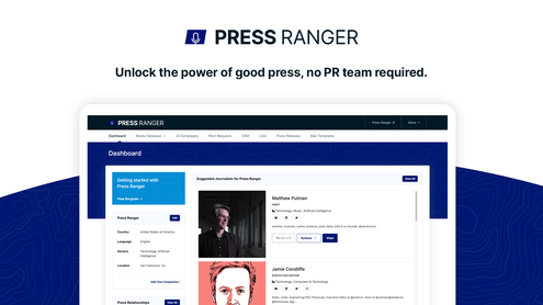Press Ranger - Access 2M+ journalists and publishers | AppSumo