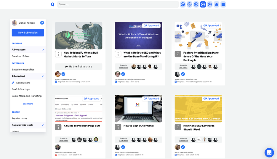 Quuu - Automate curated content for social media | AppSumo