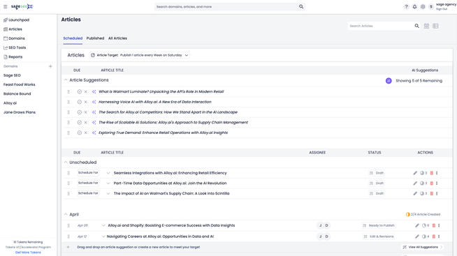 Sage SEO - Scale your agency’s content ops | AppSumo