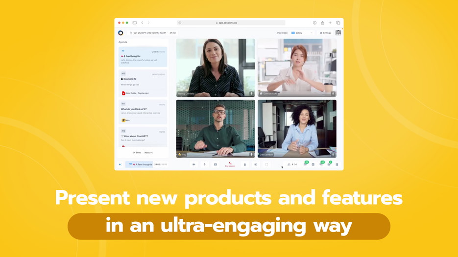 Sessions - Create immersive webinars & demos | AppSumo