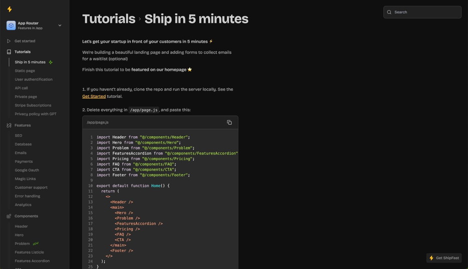ShipFast - Build your app in days, not months | AppSumo