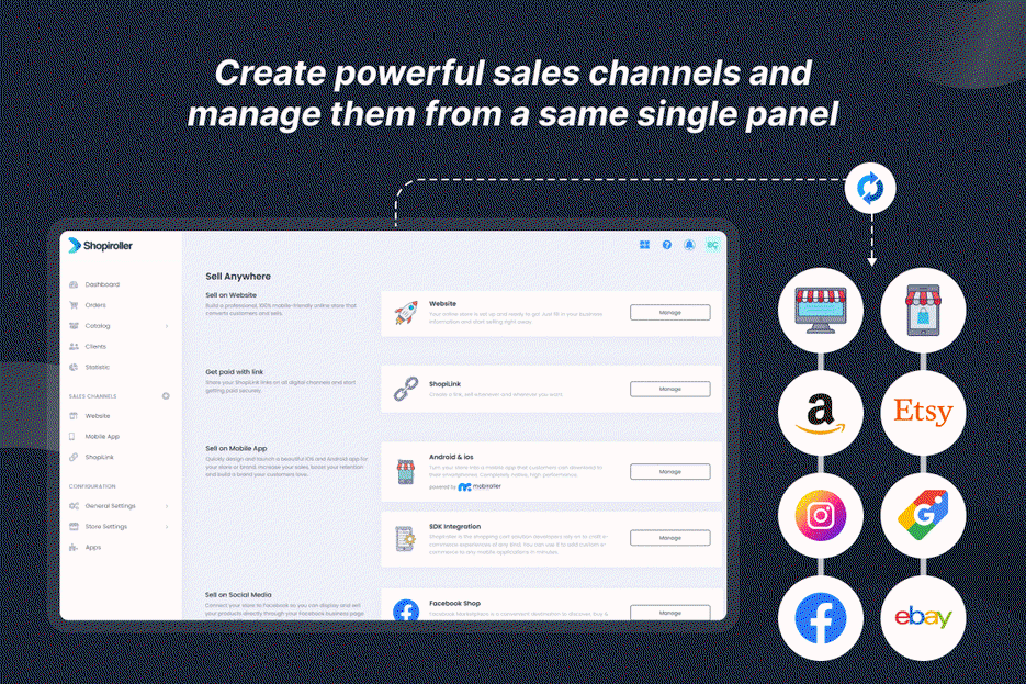 Shopiroller - Start selling across sales channels | AppSumo