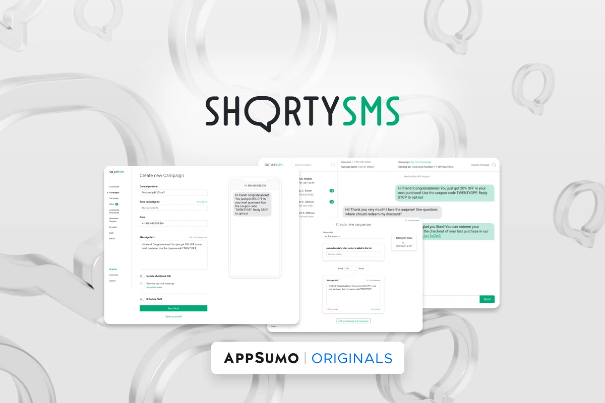 ShortySMS - Automate your text message marketing | AppSumo