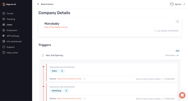 Signum.AI - AI platform tracking intent signals | AppSumo