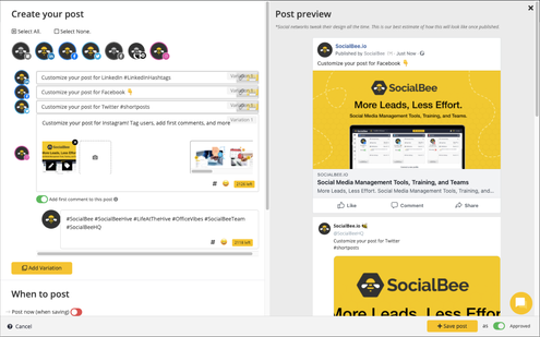 SocialBee - Create and schedule social media posts | AppSumo