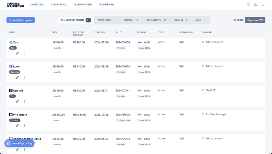 SoftwareSubscriptions - Manage software & licenses | AppSumo