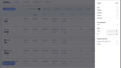 SoftwareSubscriptions - Plus Exclusive - Manage software & licenses ...